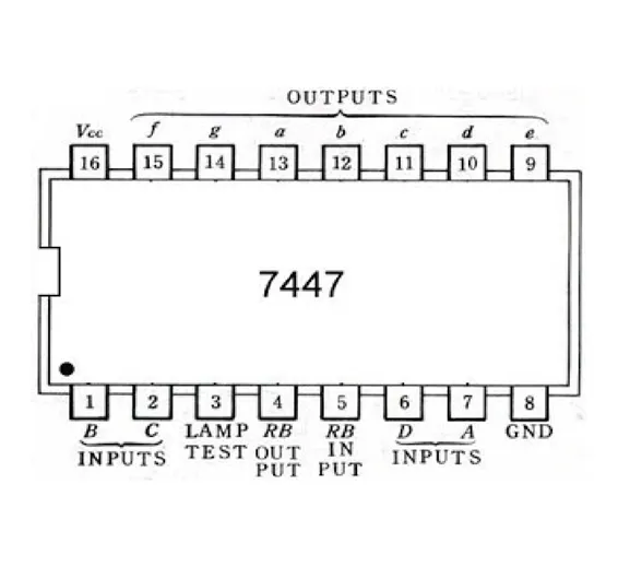 7segmentdisplay How To Connect 7447 Decoder To 7-segment, 56% OFF