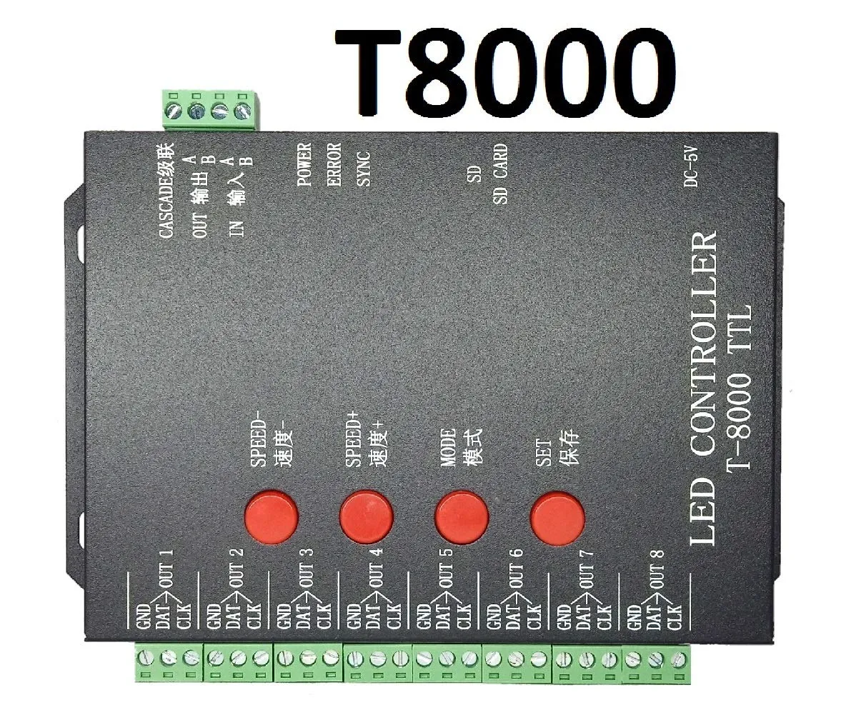 t8000 Pixel Control Software Programmable Led Controller