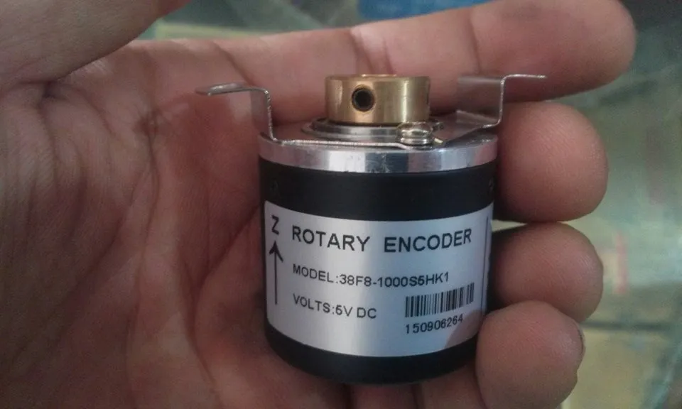 1000ppr 5V Encoder ABZ Pulses Hollow shaft incremental encoder digital ...