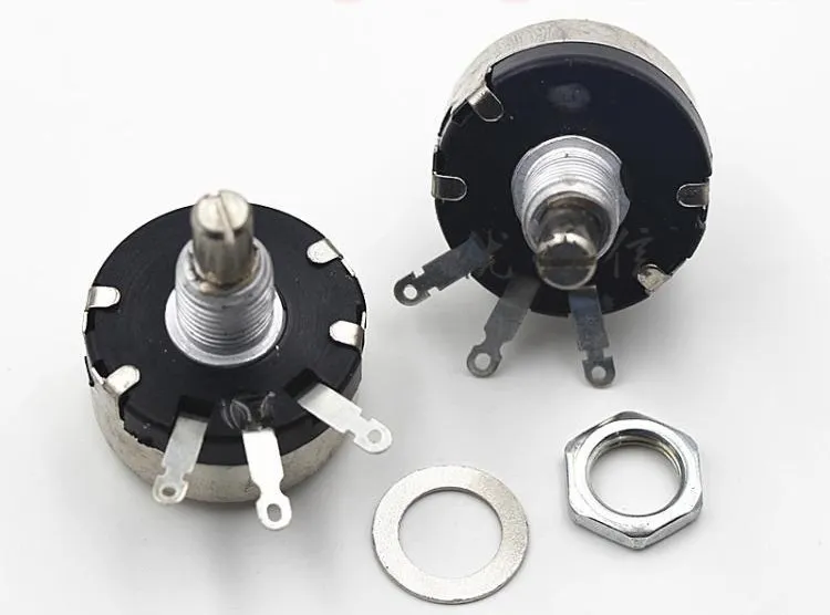 1K 1W Single Turn Rotary Taper Carbon Wire wound Potentiometer Volum ...
