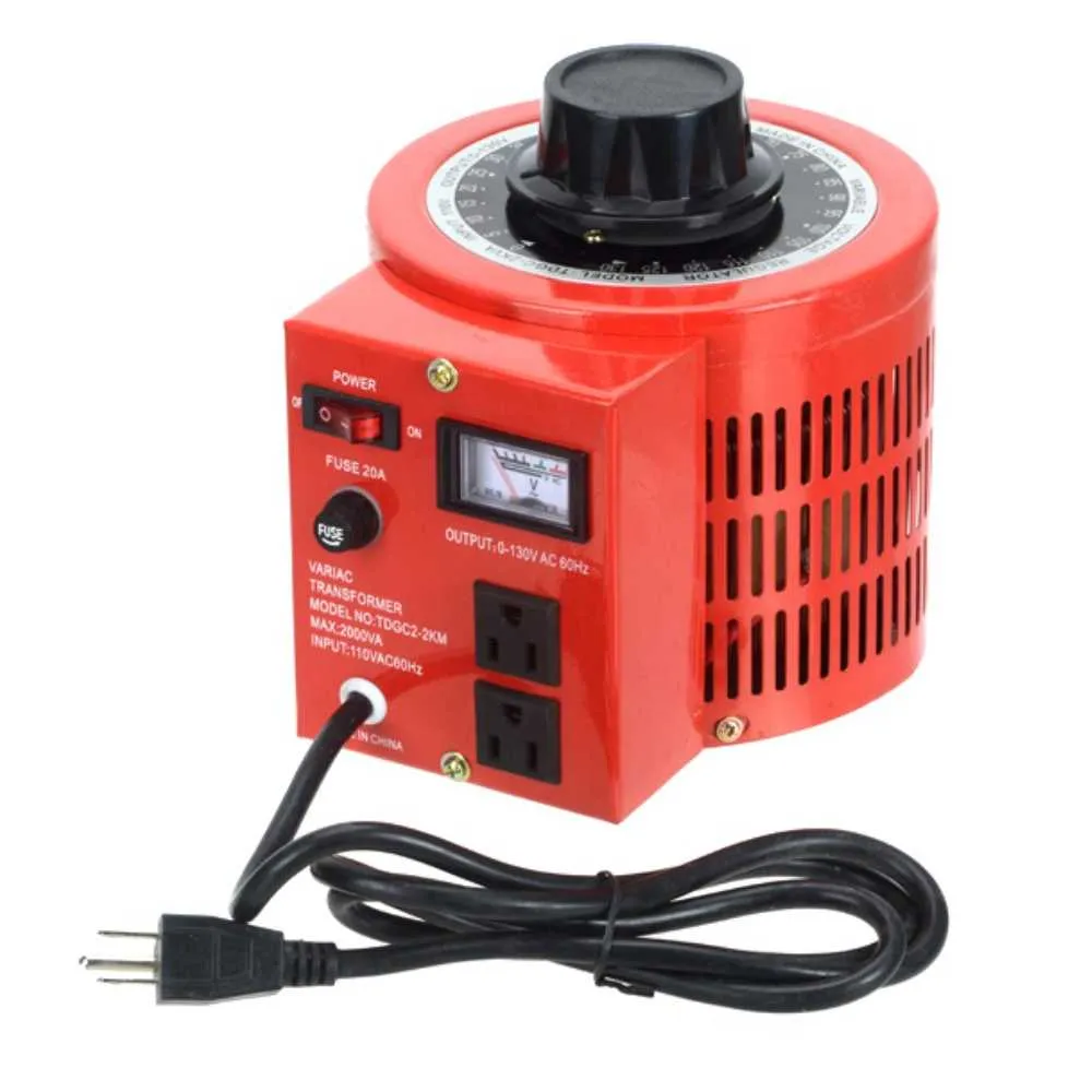 TDGC-2KM 2000W 20Amp 0-130V Output Auto Variac Variable Transformer AC Voltage Regulator In Pakistan