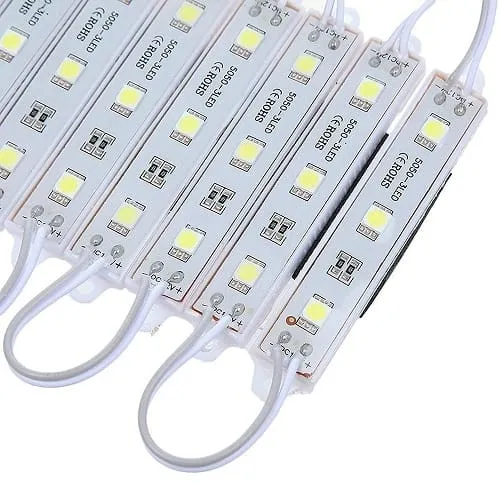 12V 3 SMD 5050 Waterproof White LED Strip Light Module in Pakistan